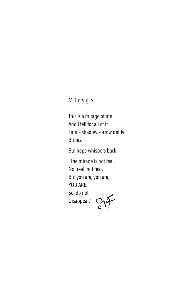 Mirage (HGaE, 3rd poem) – Sierra V. Fedorko